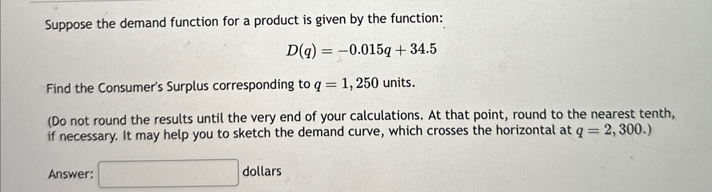 Solved Suppose the demand function for a product is given by | Chegg.com