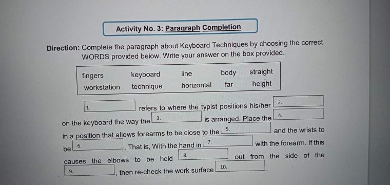 Solved Activity No. 2: Use this Program Direction: Identify | Chegg.com