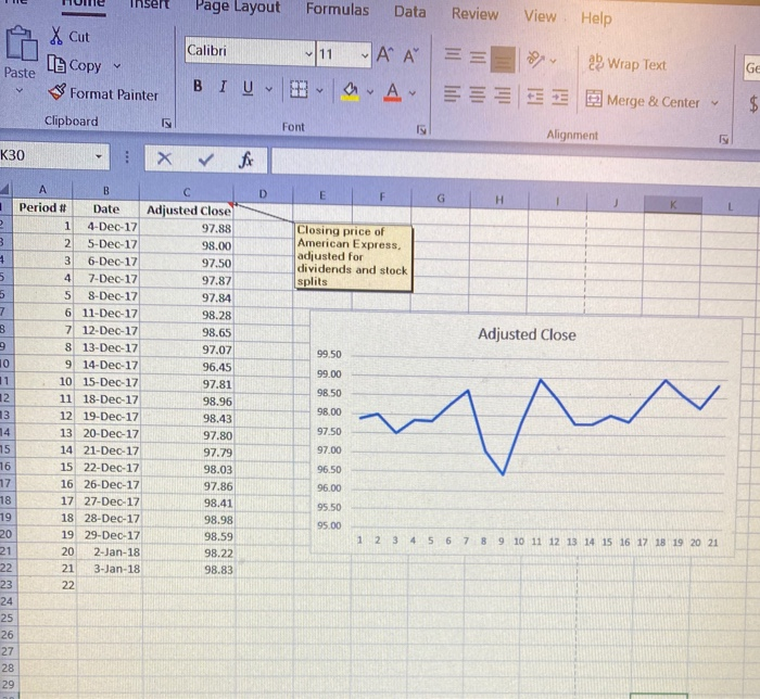 Solved Page Layout Formulas Data Review View Help Calibri 11 