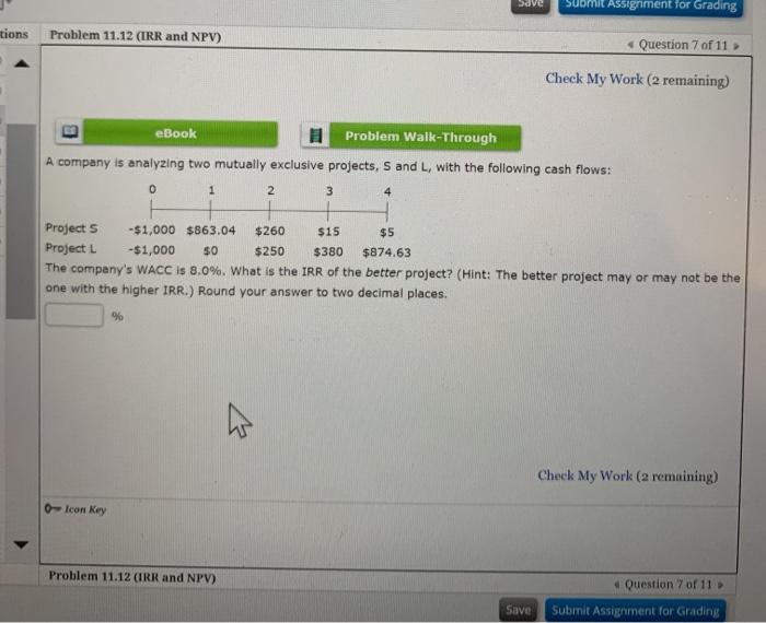 Solved Sove Submit Assignment for Grading tions Problem | Chegg.com