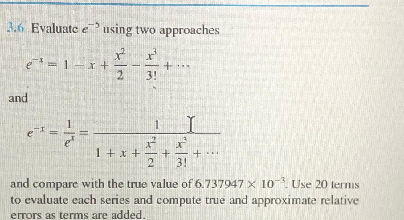 Solved 36 ﻿evaluate E 5 ﻿using Two 