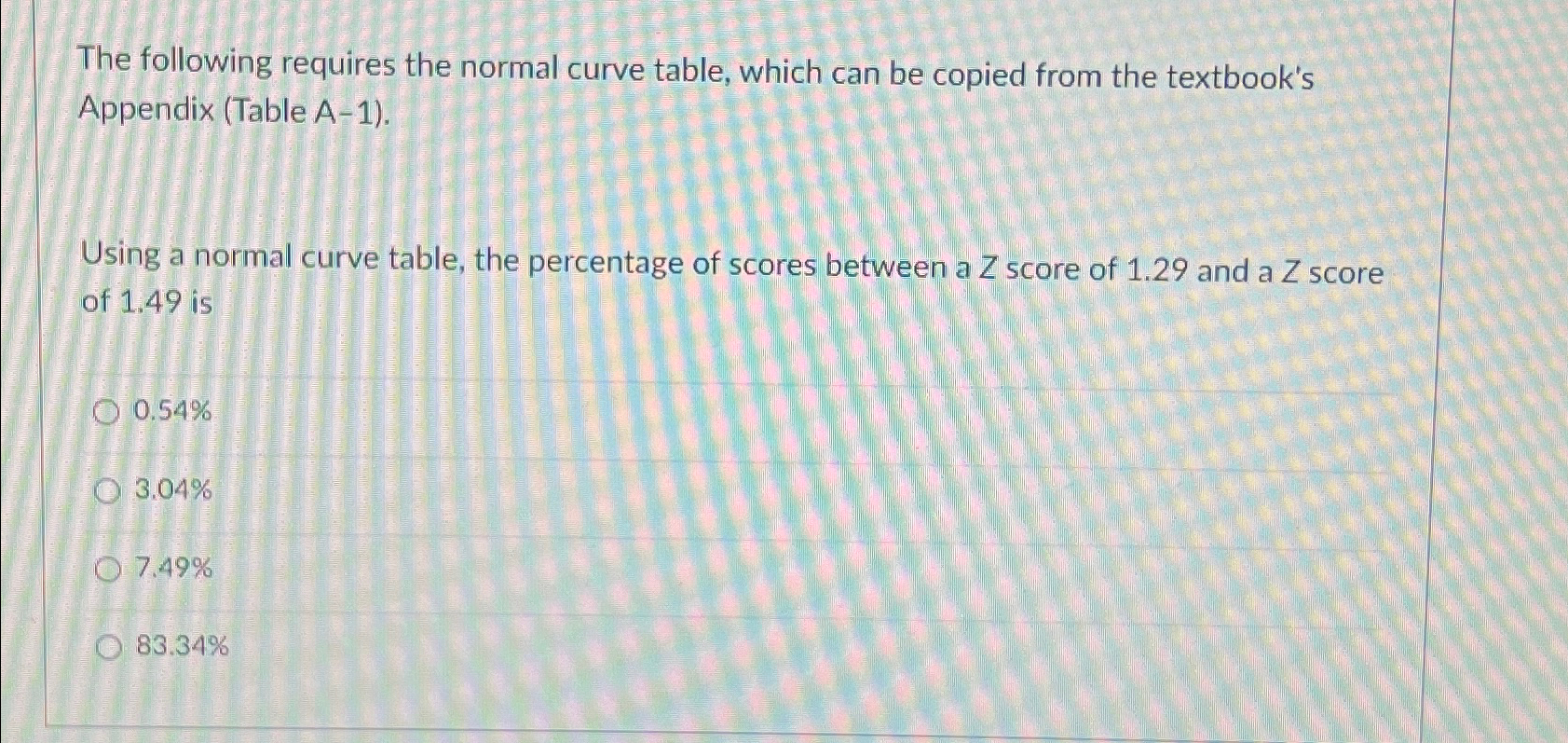 The following requires the normal curve table, which | Chegg.com