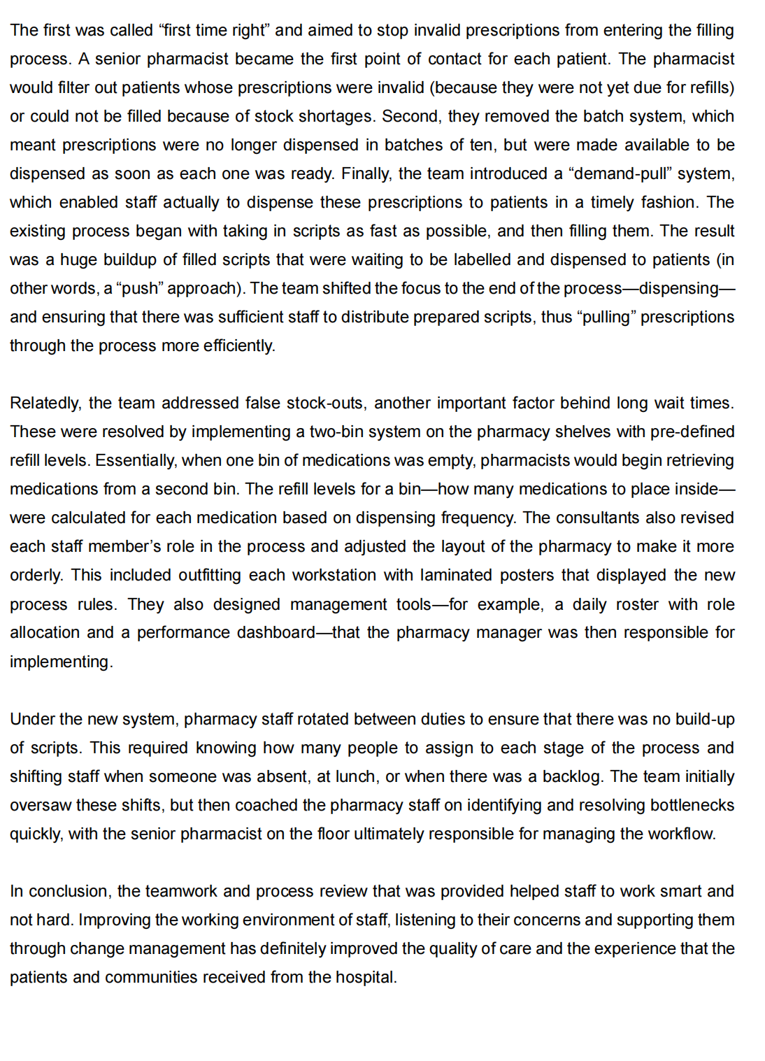 Solved The first was called "first time right" and aimed to | Chegg.com