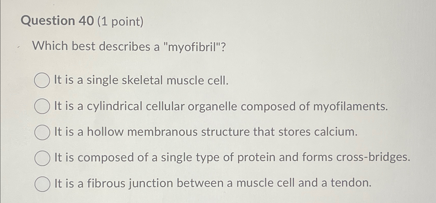 Solved Question 40 (1 ﻿point)Which best describes a | Chegg.com