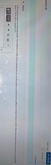 Solved Hide Timer 01:46:55 gestion 22 22 of 40 Constants | Chegg.com