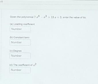 Solved Given the polynoma 341323. The value of its (Landing | Chegg.com