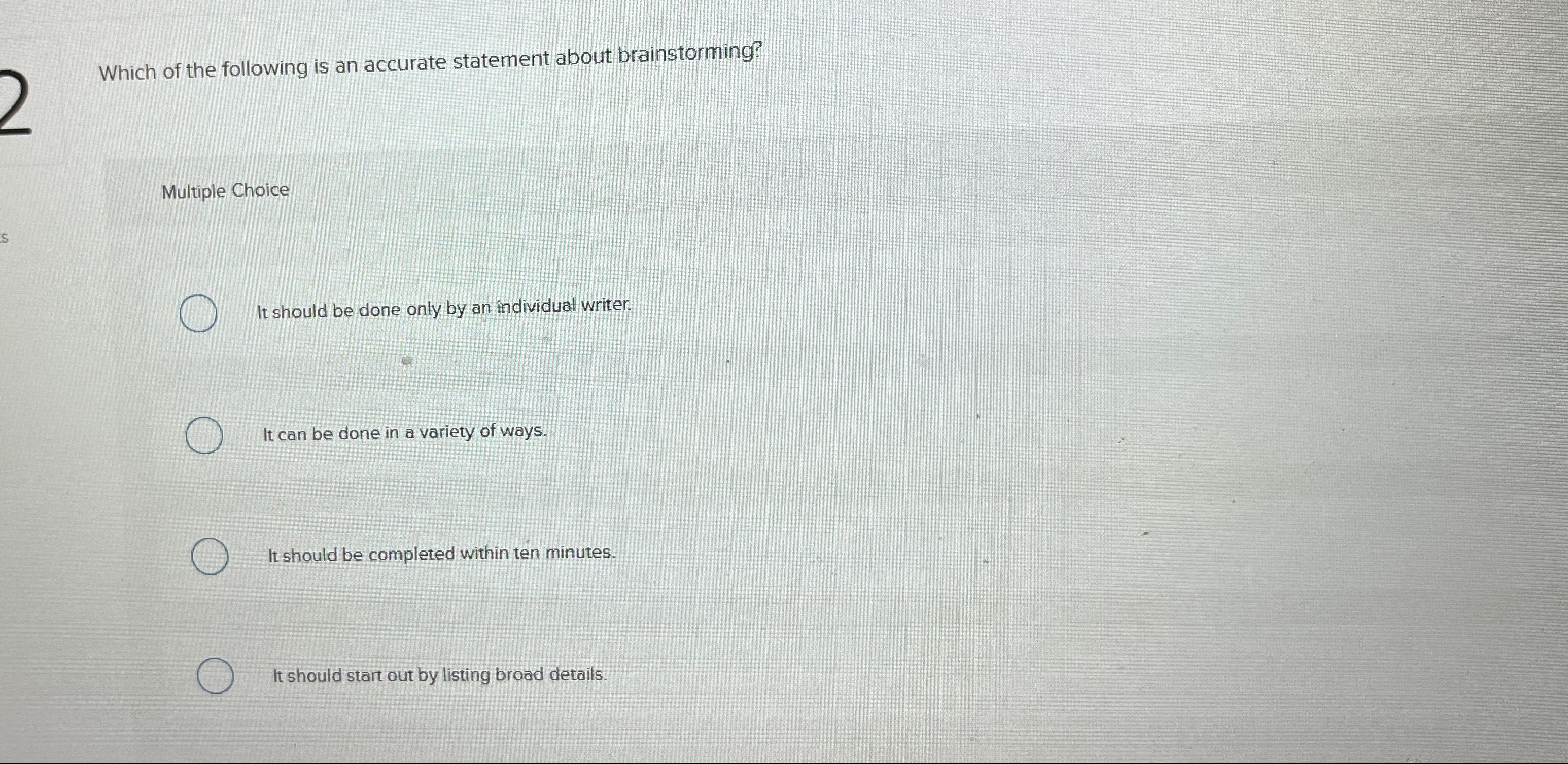 Solved Which of the following is an accurate statement about | Chegg.com