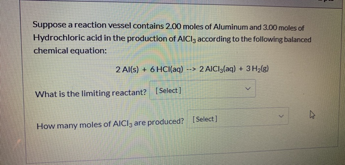Solved Suppose a reaction vessel contains 2.00 moles of | Chegg.com