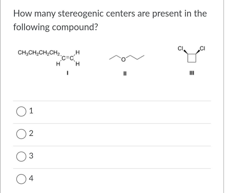 Solved How many stereogenic centers are present in the | Chegg.com