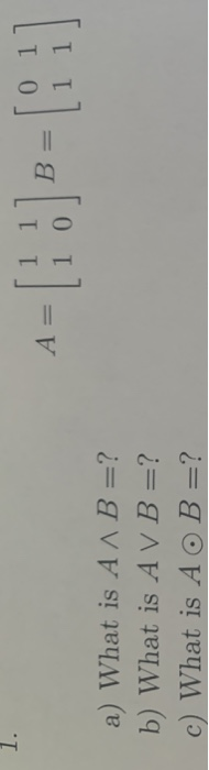 Solved a) What is A AB =? b) What is AV B =? c) What is AOB | Chegg.com