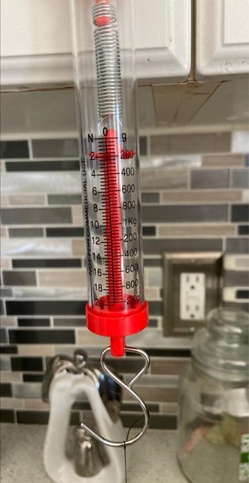 the object weight outside the water is 200g and has a | Chegg.com