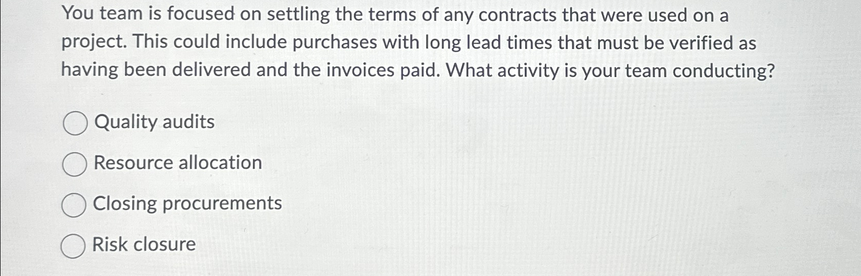 Solved You team is focused on settling the terms of any | Chegg.com