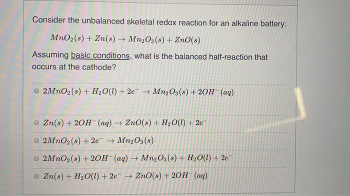 Solved What is the coefficient of the Fe2+ ion when the | Chegg.com