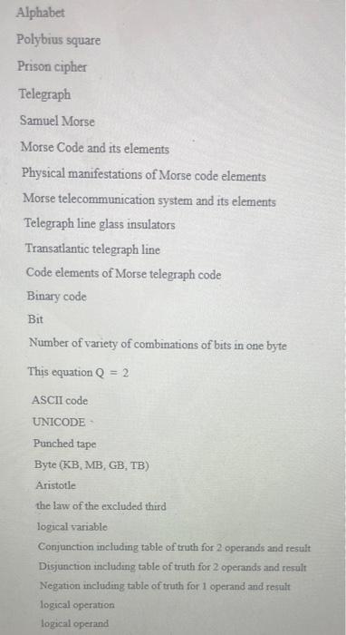 Solved Alphabet Polybius square Prison cipher Telegraph | Chegg.com