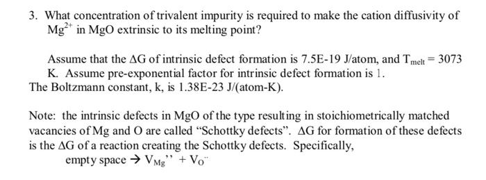 Solved 3. What concentration of trivalent impurity is | Chegg.com