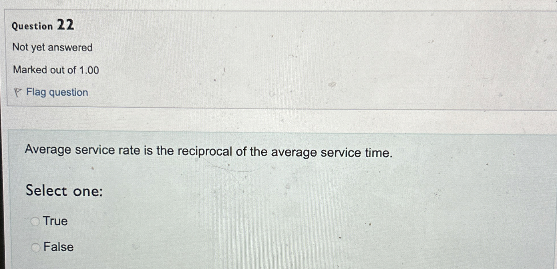 Solved Question 22Not yet answeredMarked out of 1.00Flag | Chegg.com