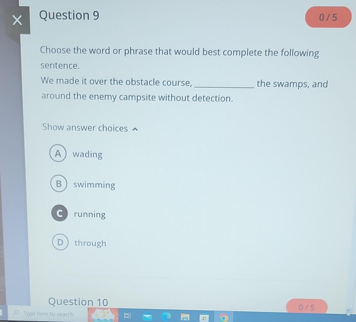 Choose the word or phrase that would best complete | Chegg.com