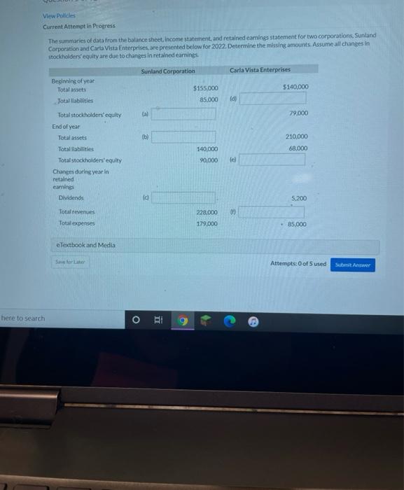 Solved View P Current Attempt in Progress The summaries of | Chegg.com