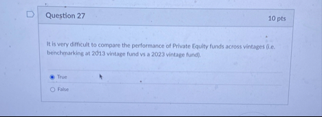 Solved Question 2710 ﻿ptsIt is very difficult to compare the | Chegg.com