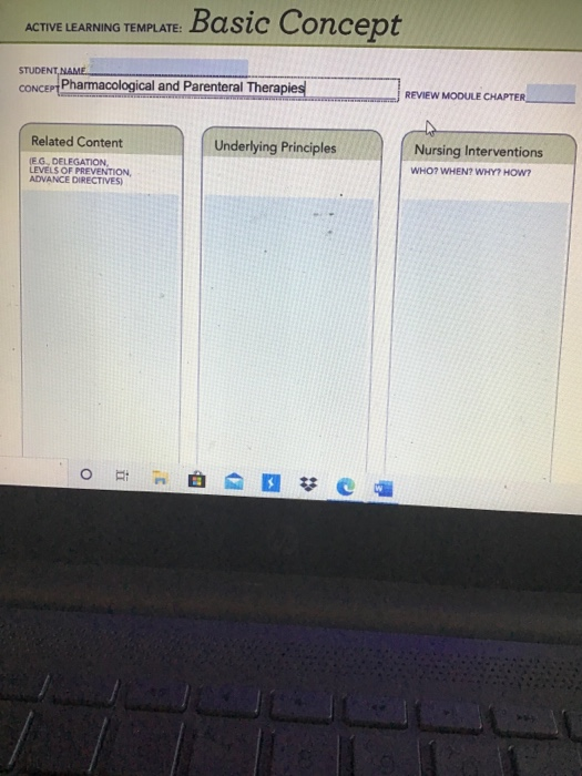 Solved ACTIVE LEARNING TEMPLATE: Basic Concept STUDENT NAME | Chegg.com