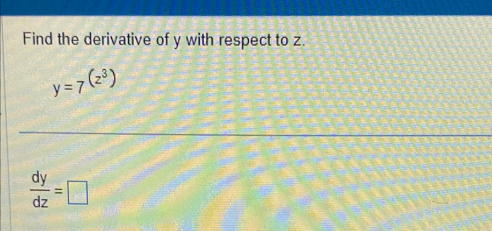Solved Find the derivative of y ﻿with respect to | Chegg.com