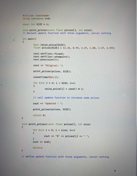 Solved B. Passing Arrays to Functions Just like variables, | Chegg.com