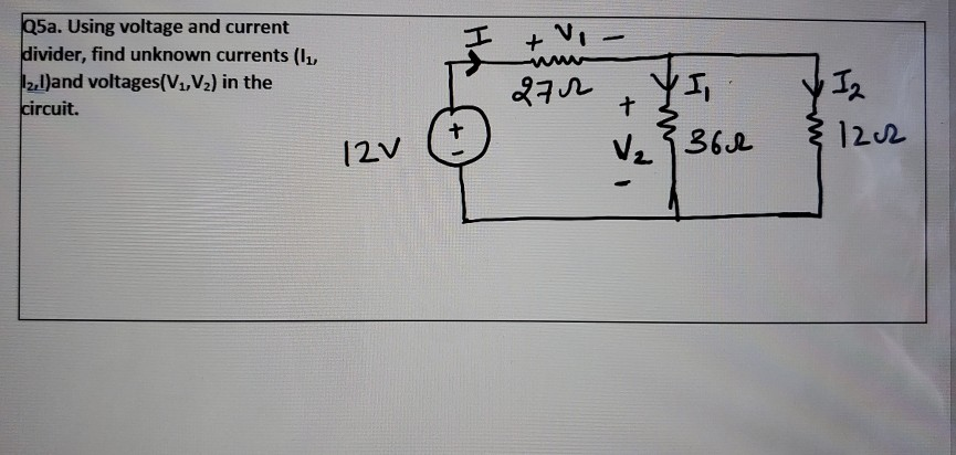 Solved VO Q5a. Using voltage and current divider, find | Chegg.com