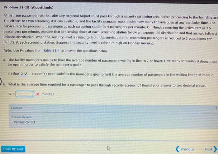 Solved Problem 11-19 (Algorithmic) All airplane passengers | Chegg.com