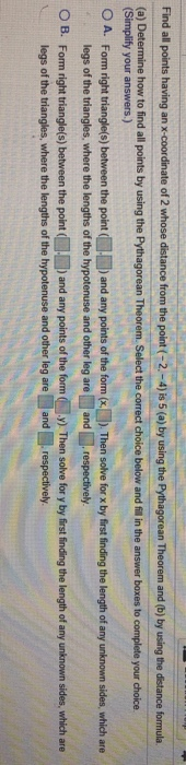 Solved Find all points having an x-coordinate of 2 whose | Chegg.com