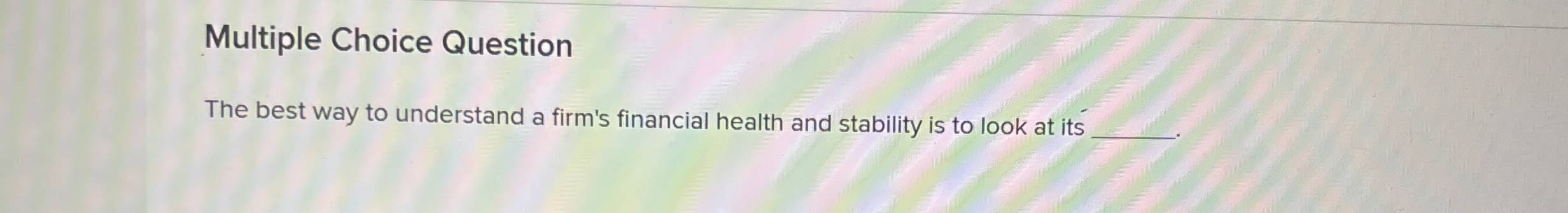 Solved Multiple Choice QuestionThe best way to understand a | Chegg.com