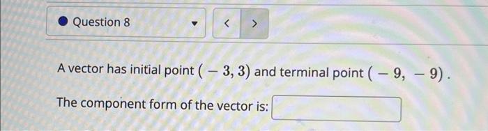 Solved For the following vector, convert from x and y | Chegg.com