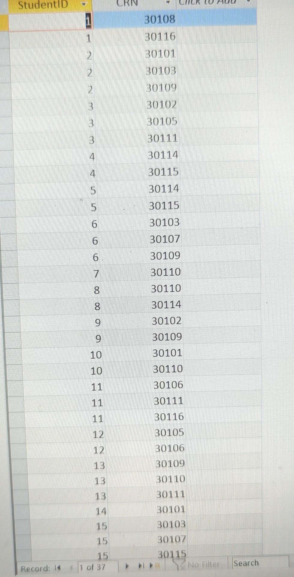 Solved Courses Table: SELECT CourseID, | Chegg.com