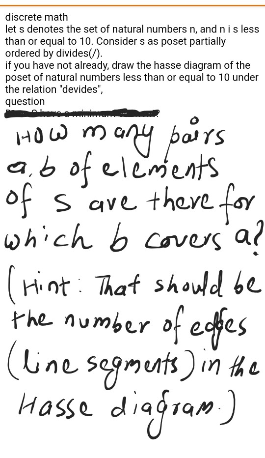 Solved discrete math let s denotes the set of natural | Chegg.com