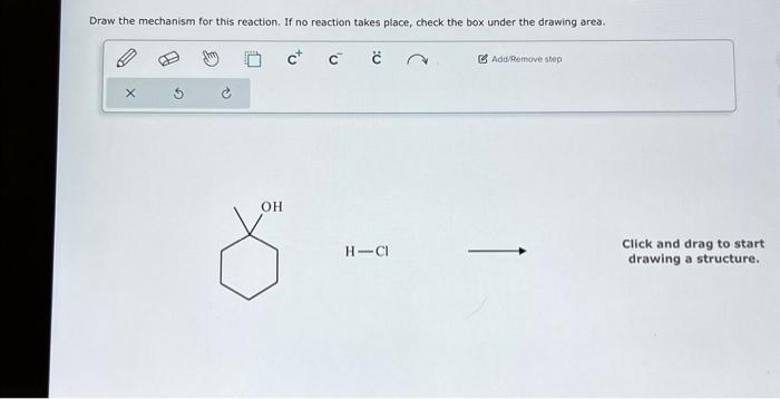 Solved Draw the mechanism for this reaction. If no reaction | Chegg.com