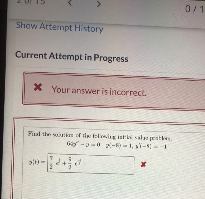 Solved Show Attempt History Current Attempt in Progress Your | Chegg.com