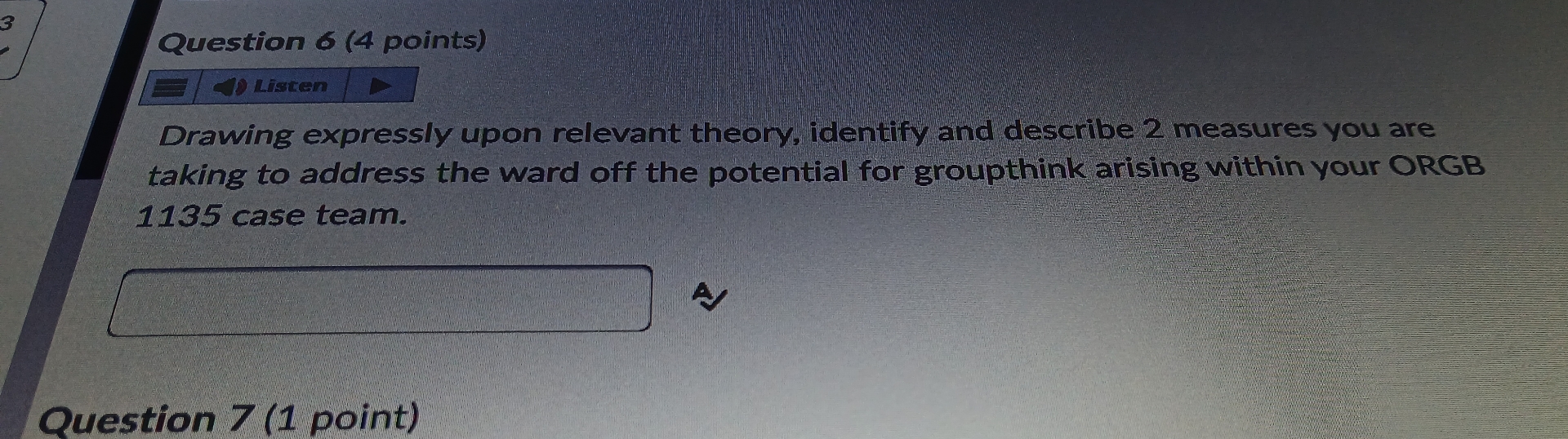 Solved Question 6 (4 ﻿points)Drawing expressly upon relevant | Chegg.com