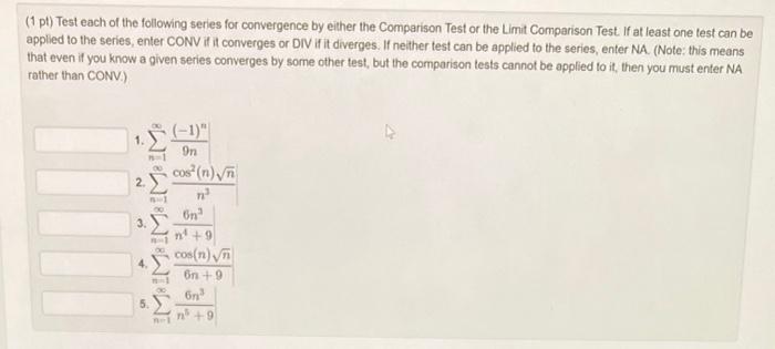 Solved (1 pt) Each of the following statements is an attempt | Chegg.com