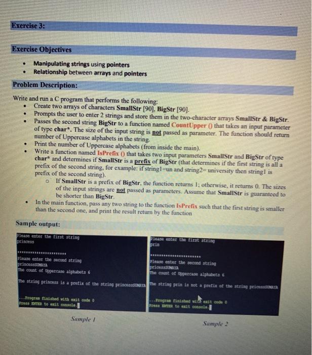 Solved Exercise 3: . Exercise Objectives Manipulating | Chegg.com
