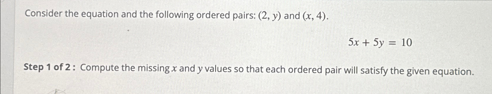 Solved Consider the equation and the following ordered | Chegg.com