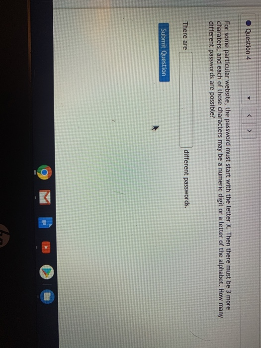 Solved For some particular website, the password must start | Chegg.com