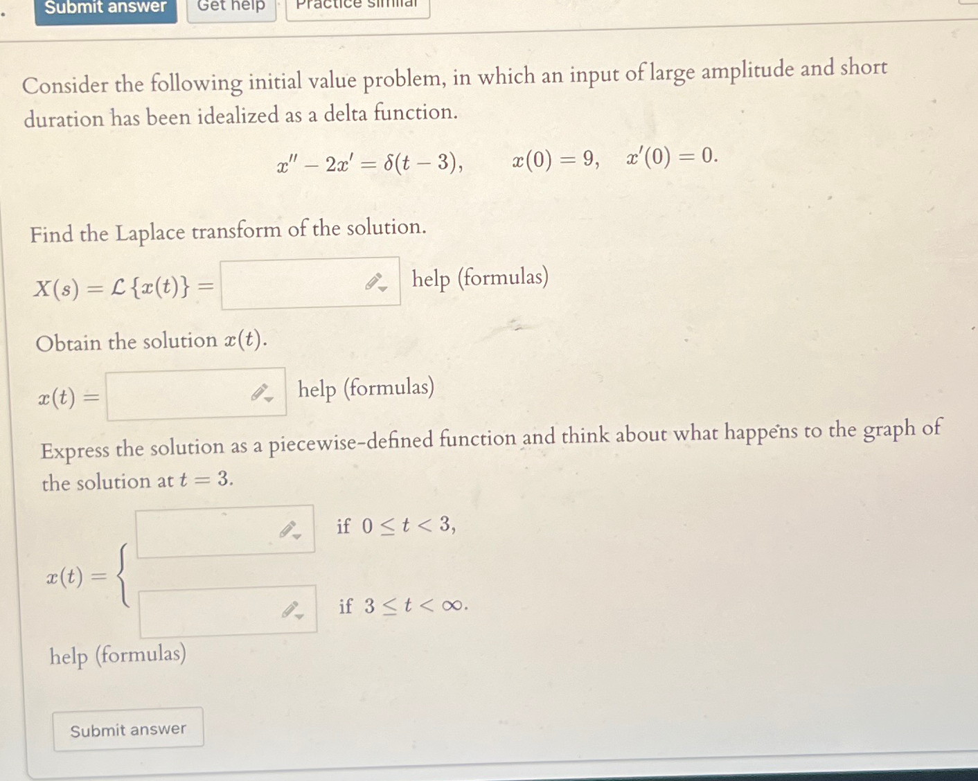 Solved Consider the following initial value problem, in | Chegg.com