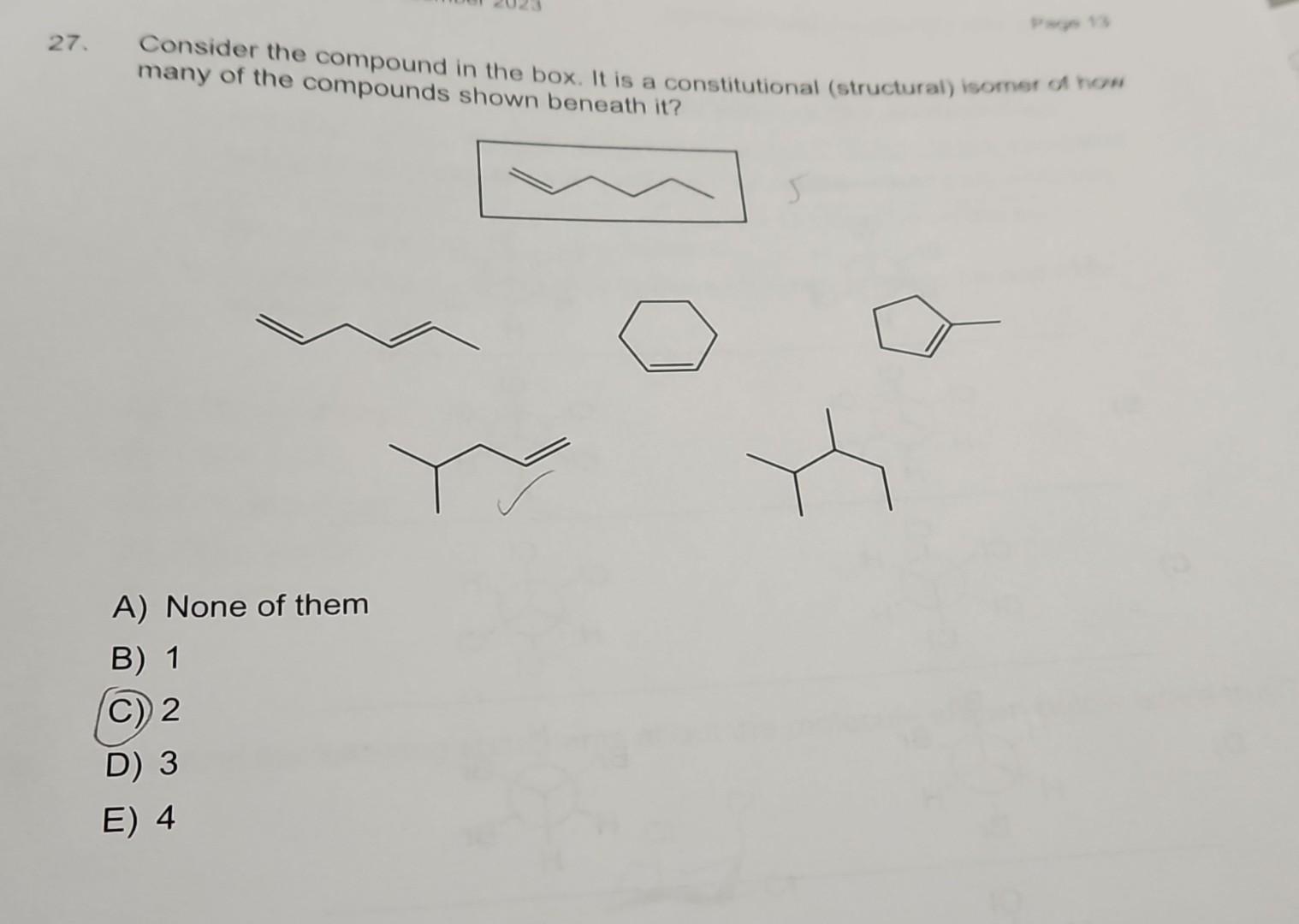 Solved 7. Consider the compound in the box. It is a | Chegg.com