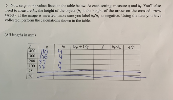 Solved 6. Now set p to the values listed in the table below. | Chegg.com Solved 6. Now set p to the values listed in the table below. | Chegg.com