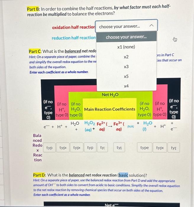 Solved Consider the UNBALANCED redox reaction: | Chegg.com