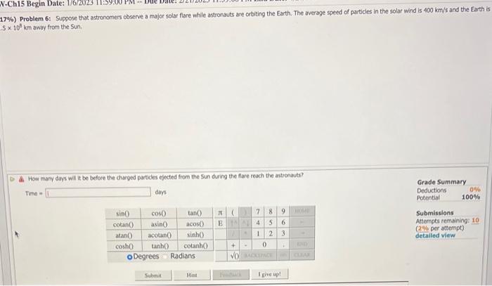 Solved 17% ) Problem 6: Suppose that astronomers observe a | Chegg.com