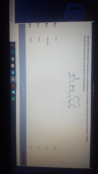 Solved و م ة ه مه ن Shown below is the structure of | Chegg.com