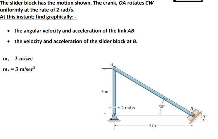 Solved MECHANICAL ENGINEERINGTheory of MachinesThe slider | Chegg.com
