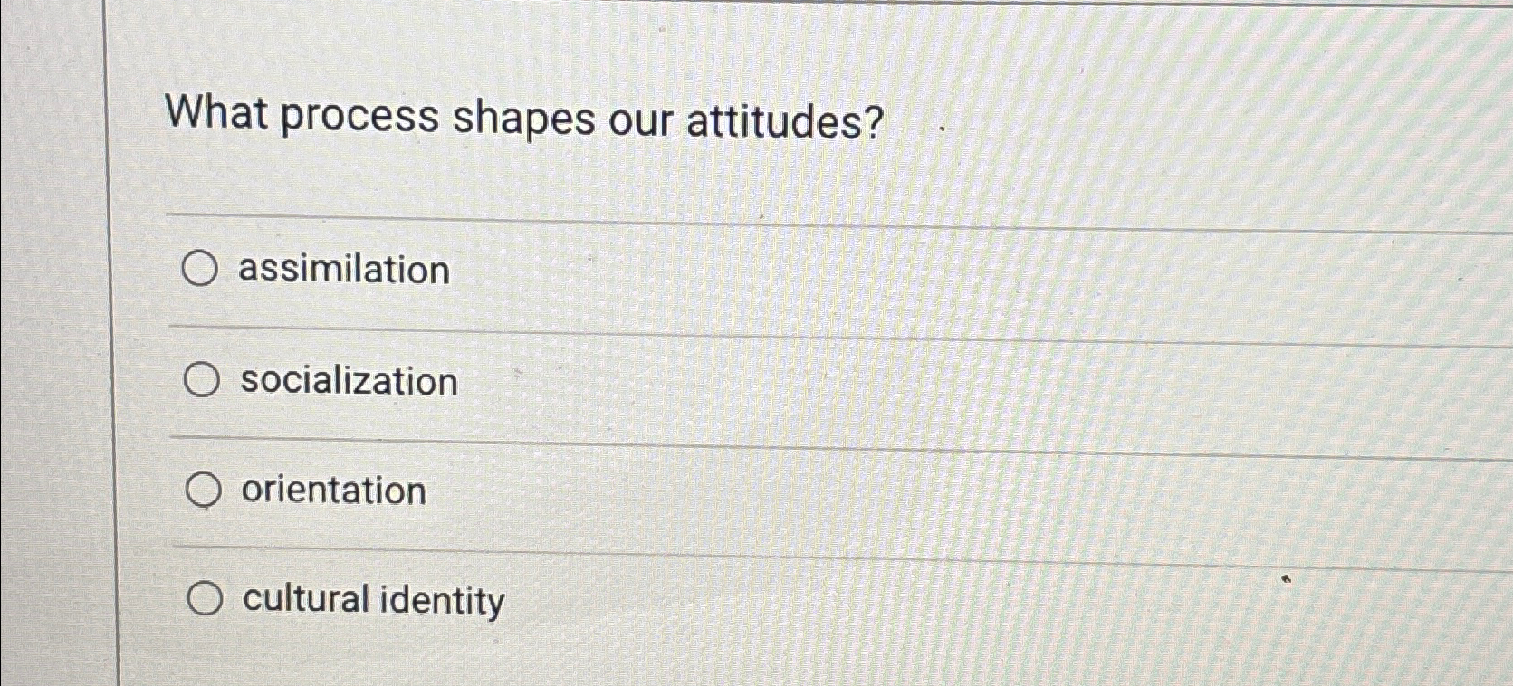Solved What process shapes our | Chegg.com