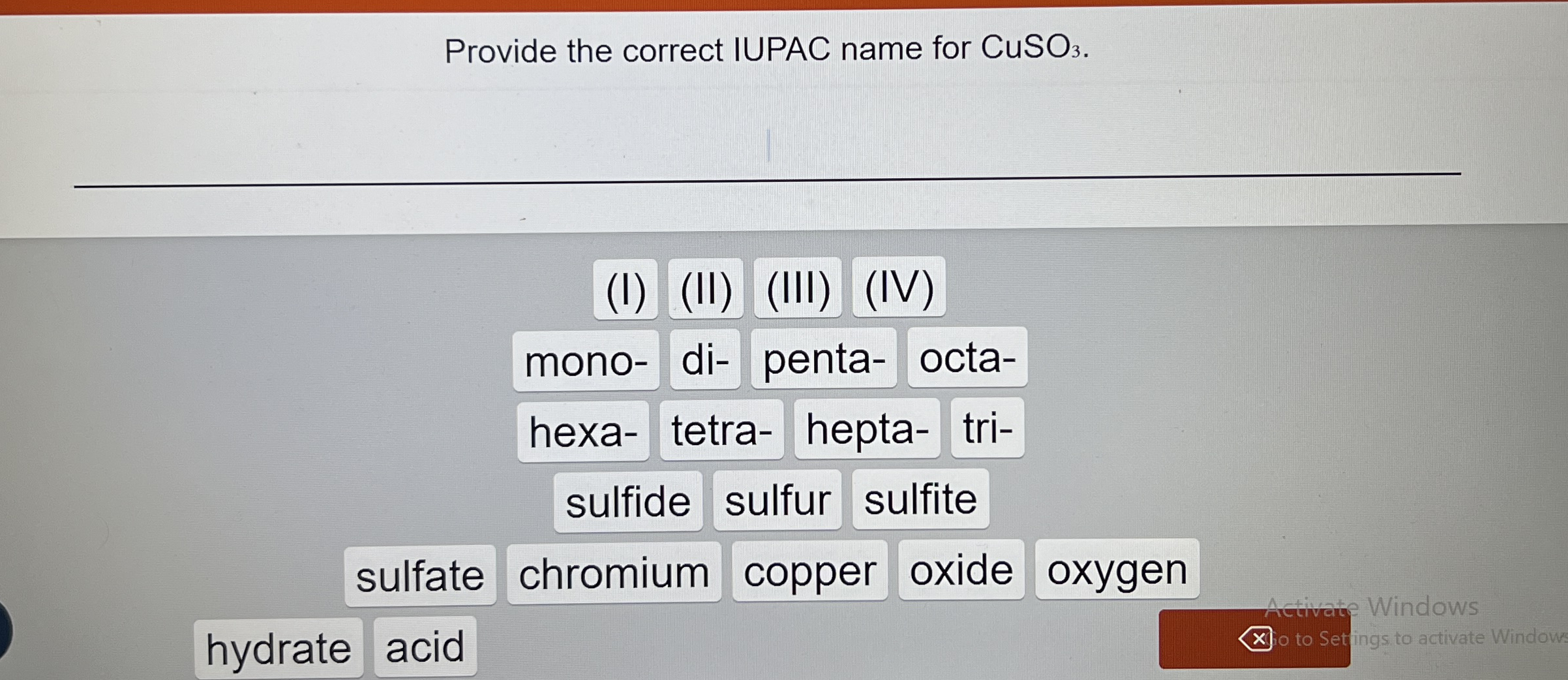 Solved Provide the correct IUPAC name for | Chegg.com