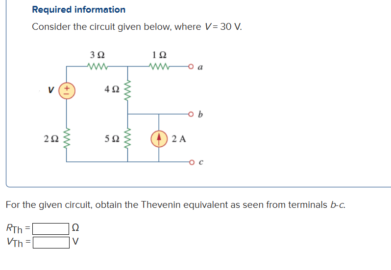 Solved Required informationConsider the circuit given below, | Chegg.com